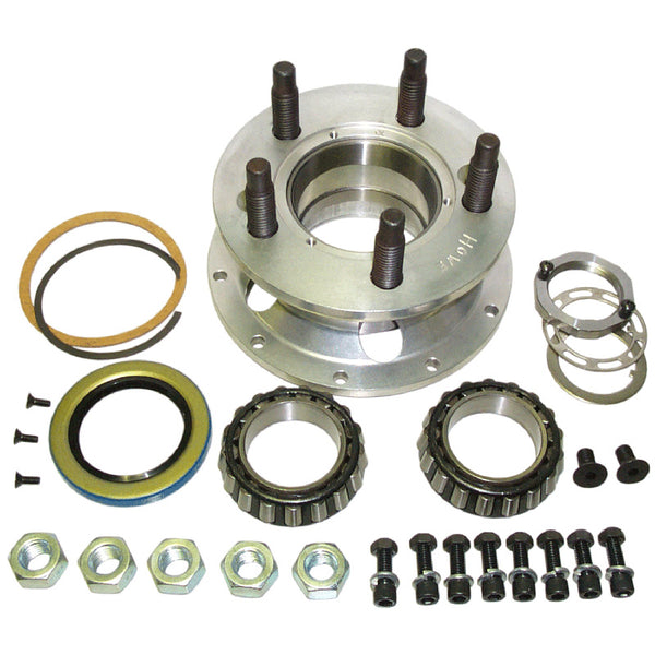 HUB, 5X5 AL 8BOLT FRONT-CORSEWITH DUST CAP - Howe Racing Enterprises, Inc