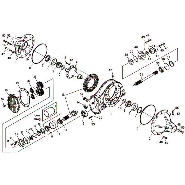 BOLT-AXLE TUBE TO BELL - Howe Racing Enterprises, Inc